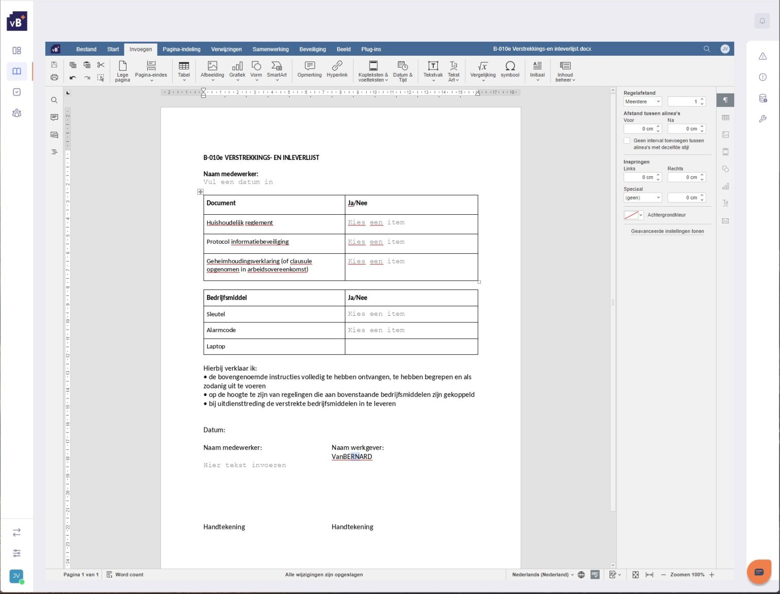 Documentbeheer – VanBernard